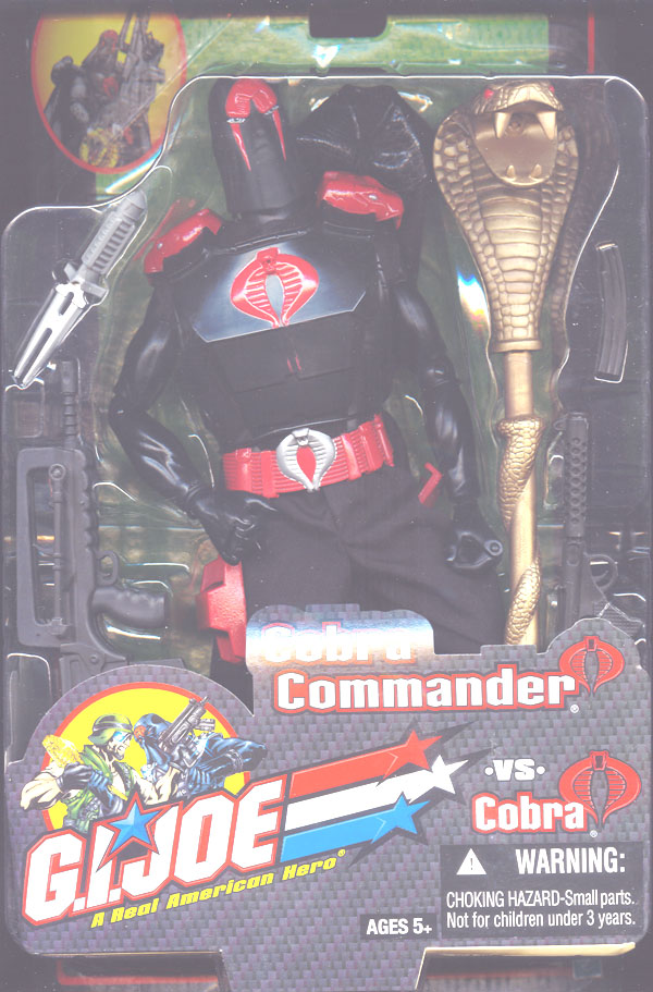 Cobra Commander Figure Black Repaint GI Joe Hasbro