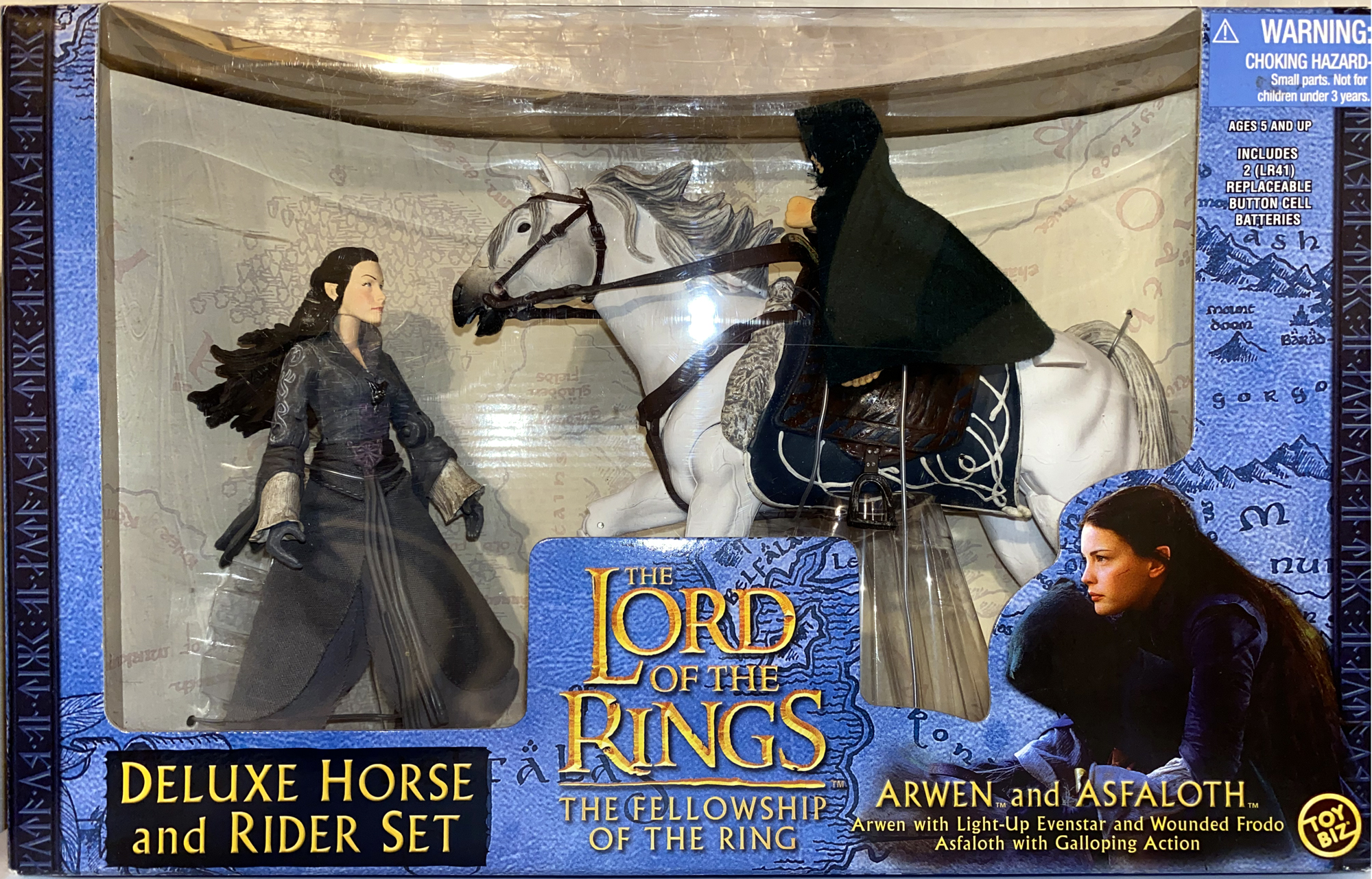 Arwen and Asfaloth Action Figures blue box Toy Biz