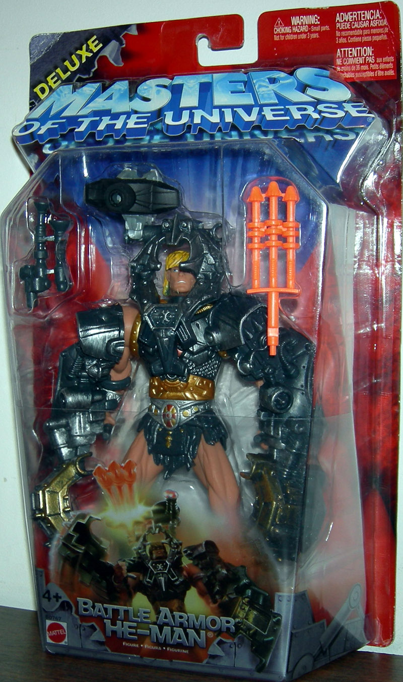Battle Armor He-Man Figure Deluxe Masters Universe Mattel