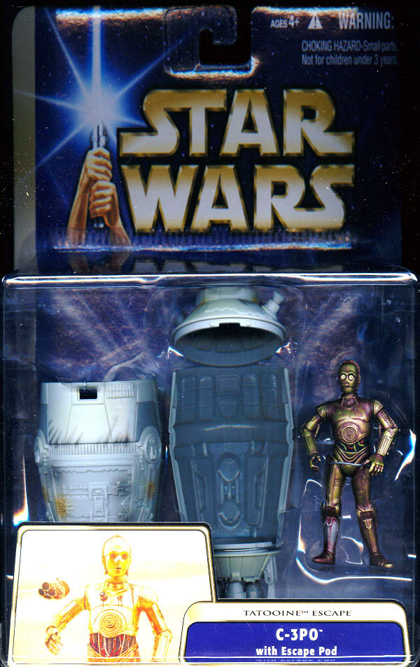 C-3PO Action Figure with escape pod Hasbro
