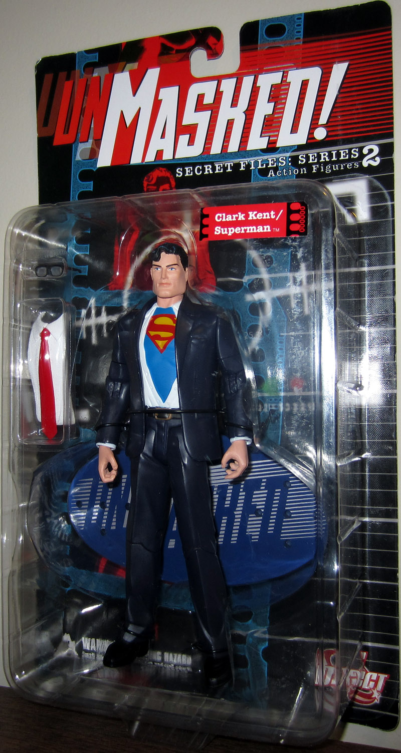 Clark Kent Superman Action Figure Secret Files Unmasked Series 2 DC Direct
