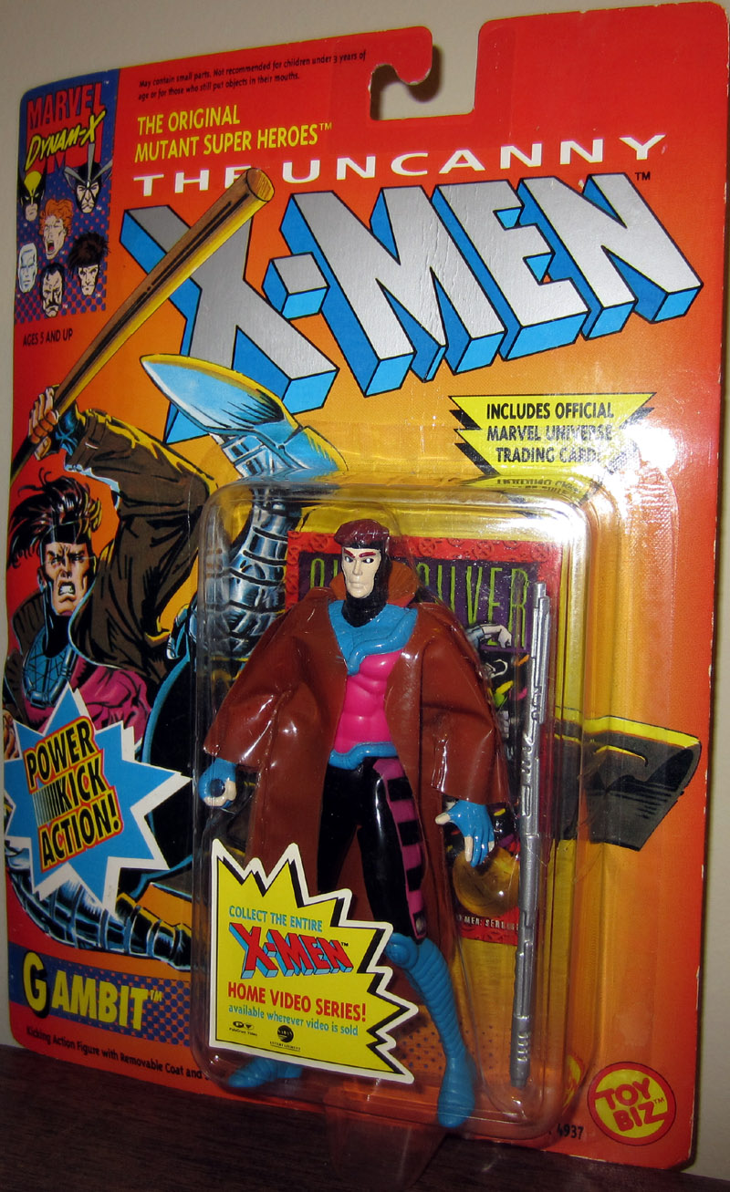 Gambit Power Kick Action X-Men figure Toy Biz
