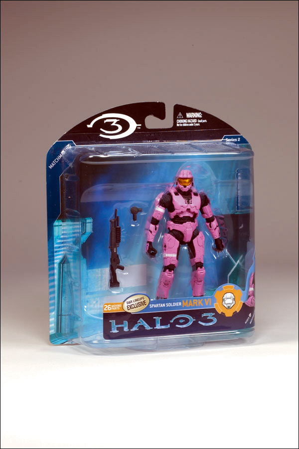 Pink Spartan Mark VI Halo 3 series 2 Figure McFarlane