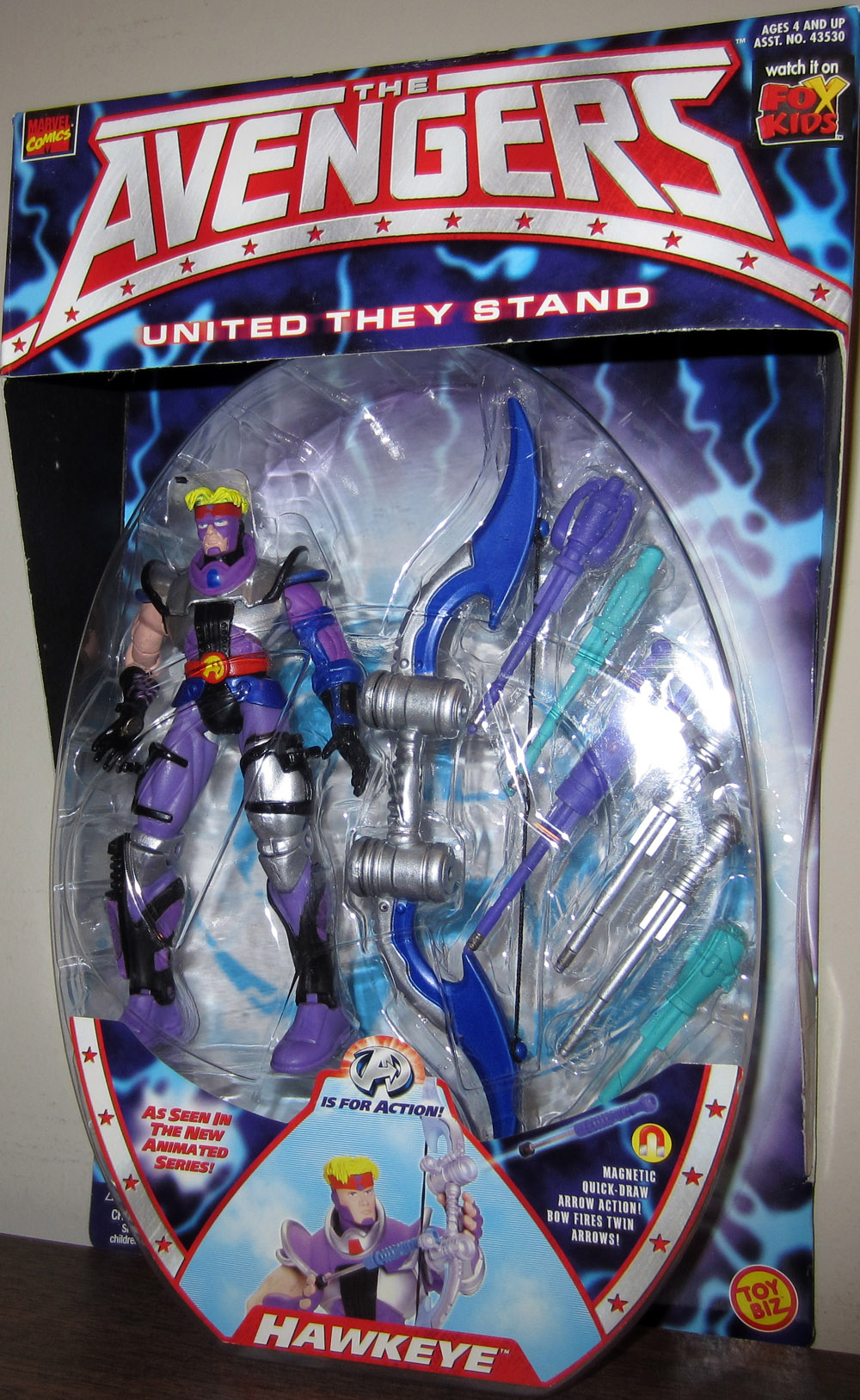 Hawkeye Avengers Figure Animated Series Toy Biz