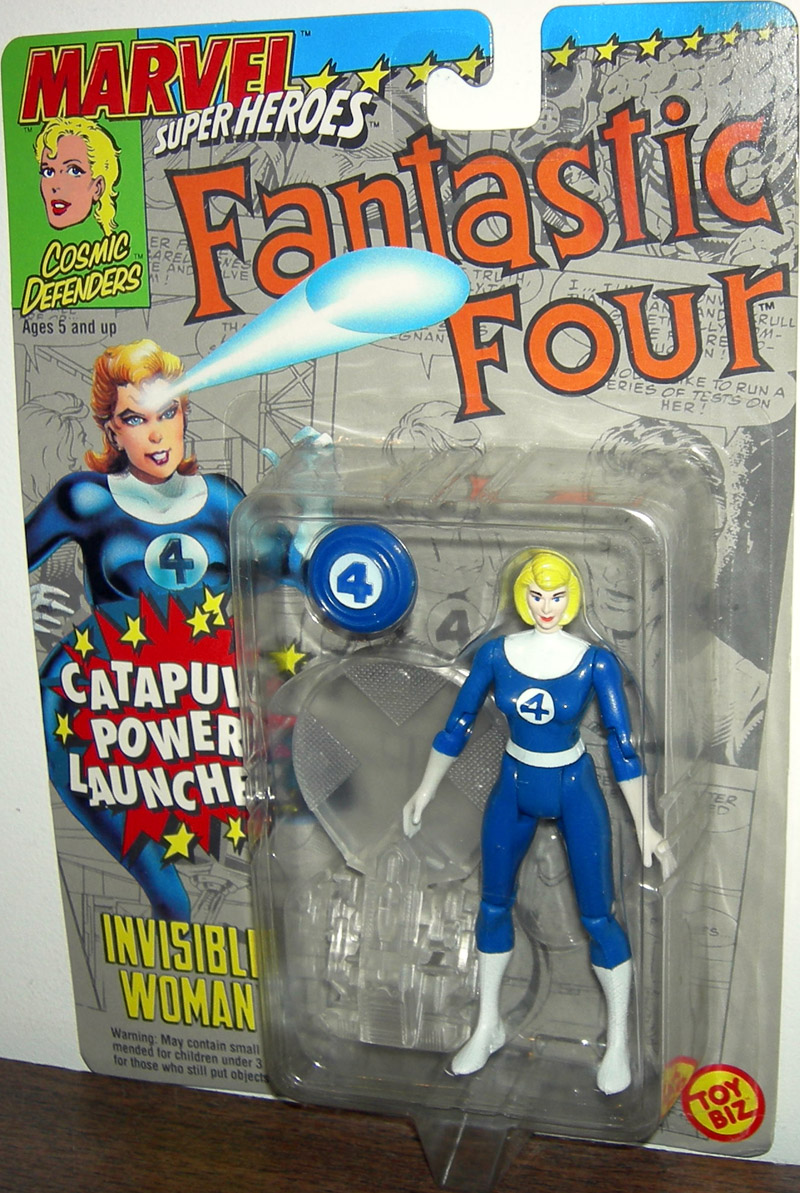 Invisible Woman Figure Catapult Power Launcher Marvel Super Heroes