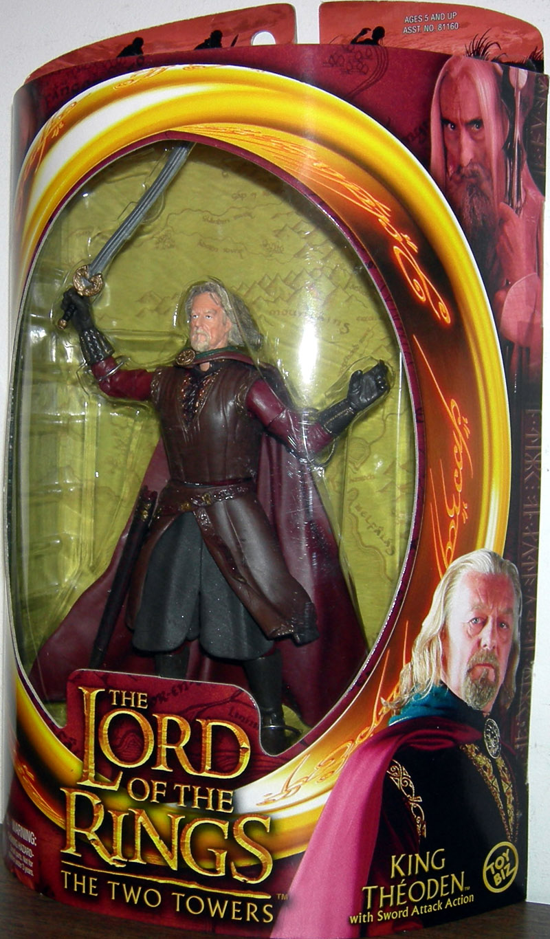 King Theoden Figure Sword Attack Action Two Towers