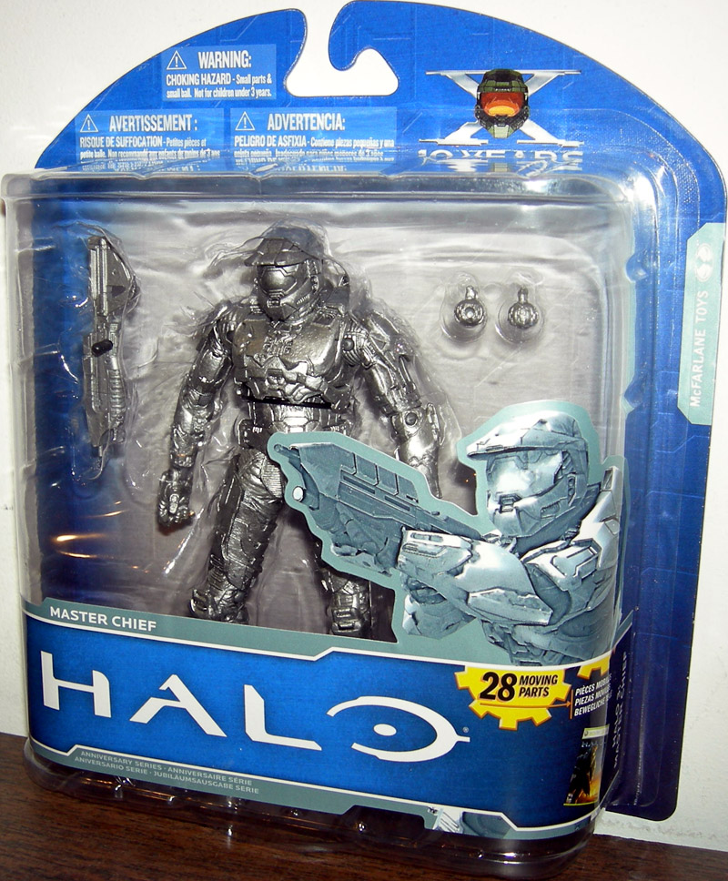 Platinum Master Chief Action Figure Halo X 10 Years