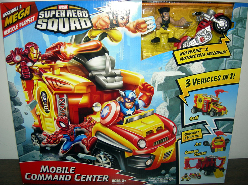 Mobile Command Center Super Hero Squad playset action figures