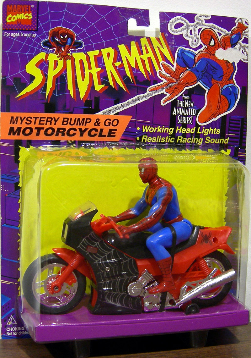 spider man motorcycle toy