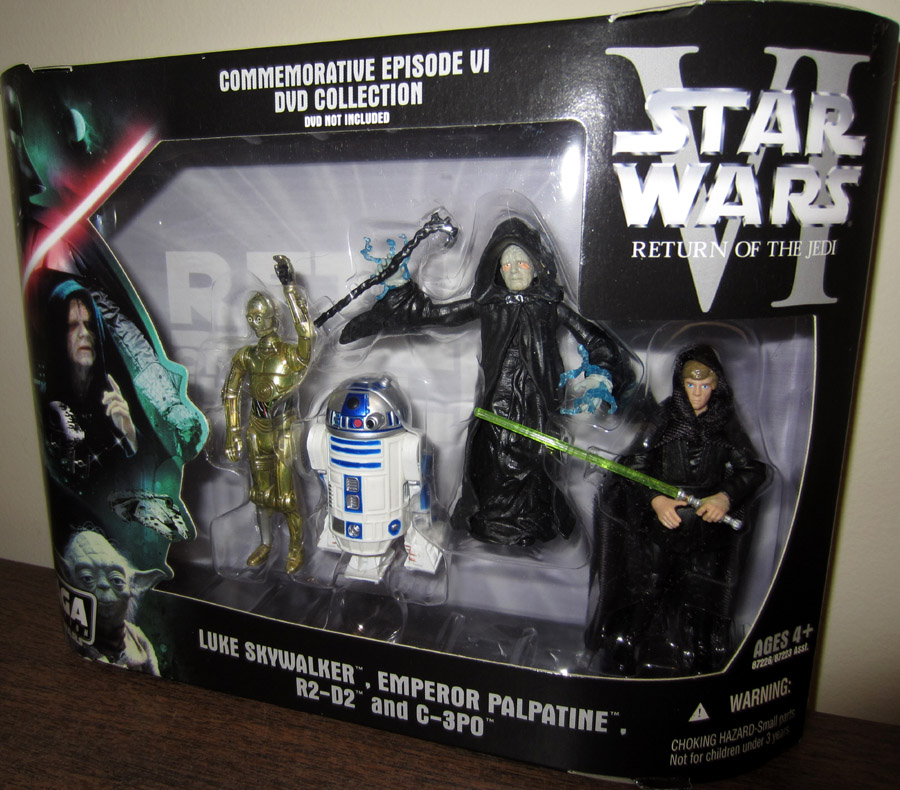 Commemorative Episode VI DVD Collection Figures Star Wars Saga Collection