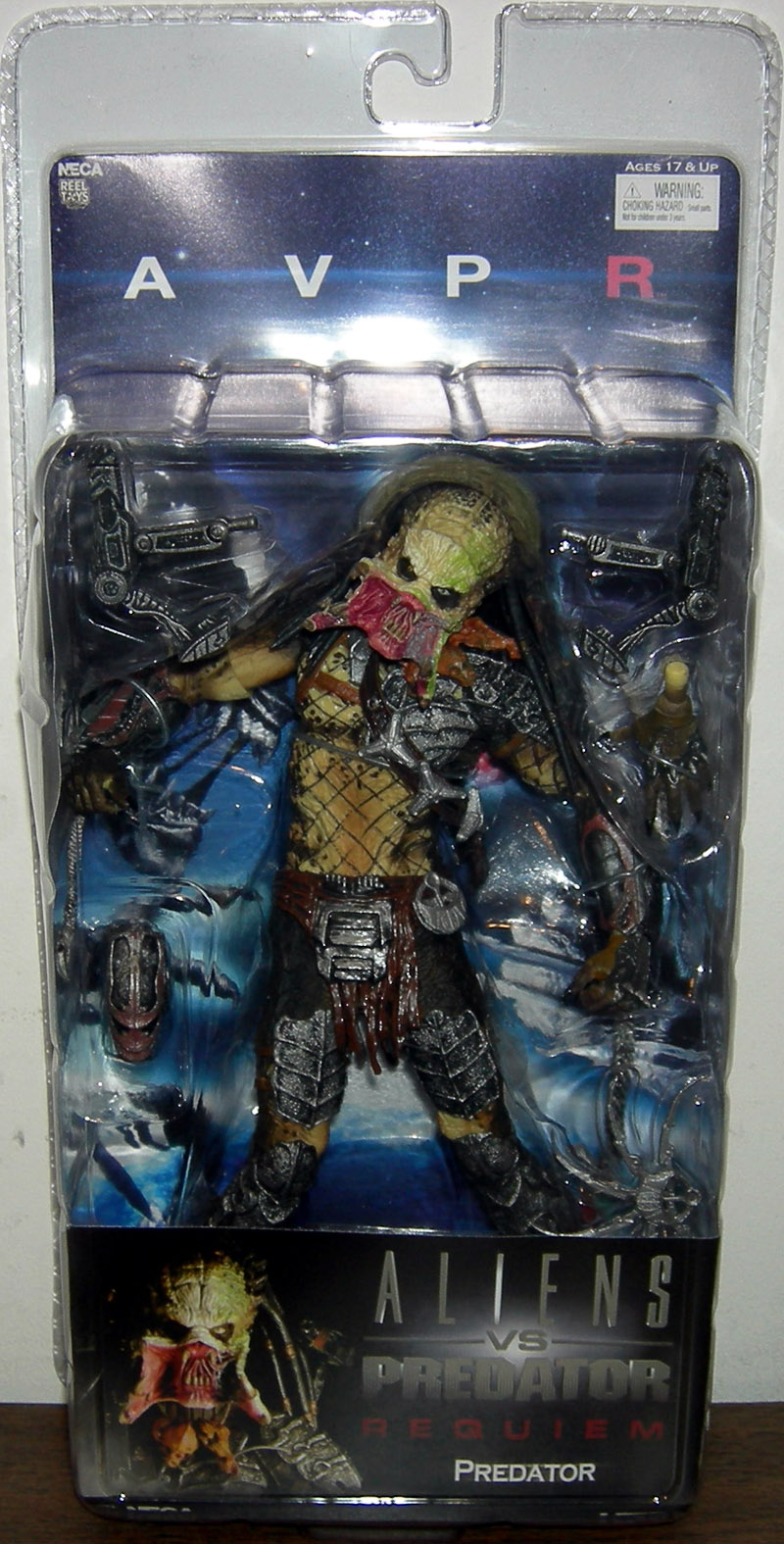 Predator AVPR unmasked open mandibles Action Figure Neca