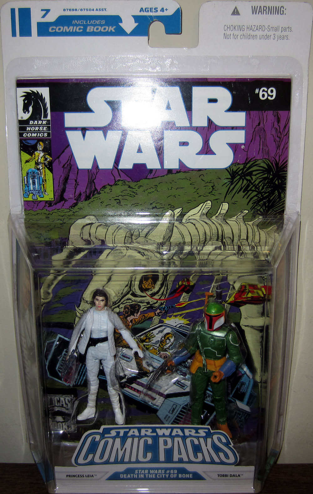 Princess Leia and Tobbi Dala Action Figures Star Wars Comic Packs 69