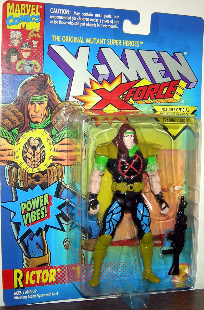 Rictor Figure X-Men X-Force Power Vibes Toy Biz