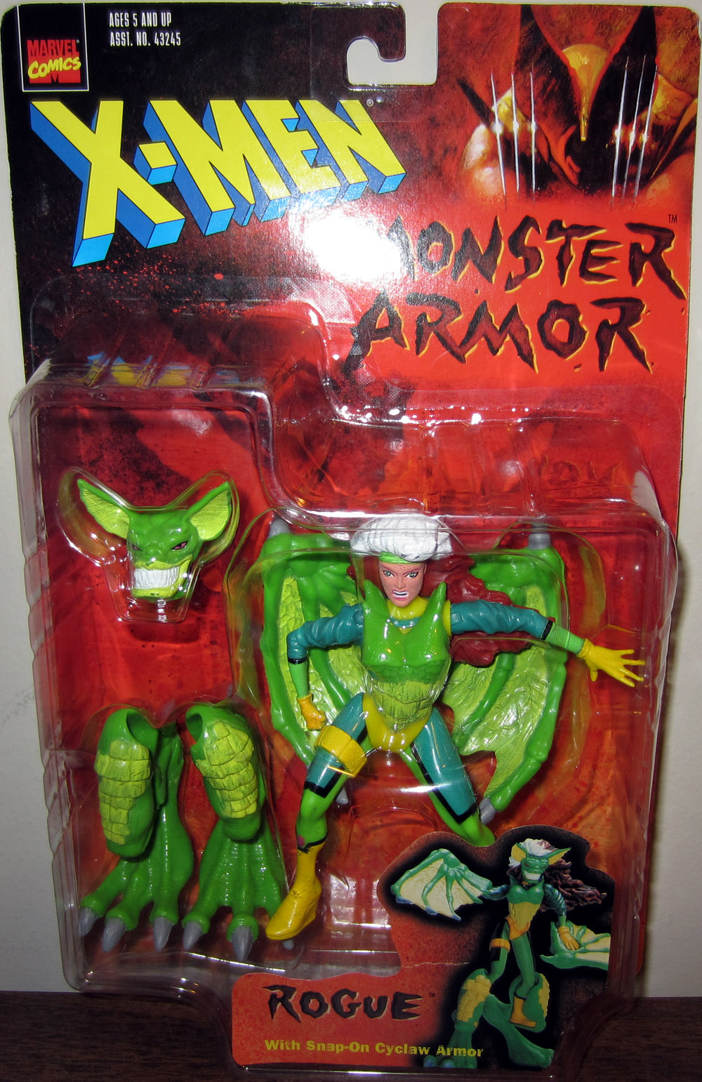 Rogue Figure Monster Armor X-Men Toy Biz