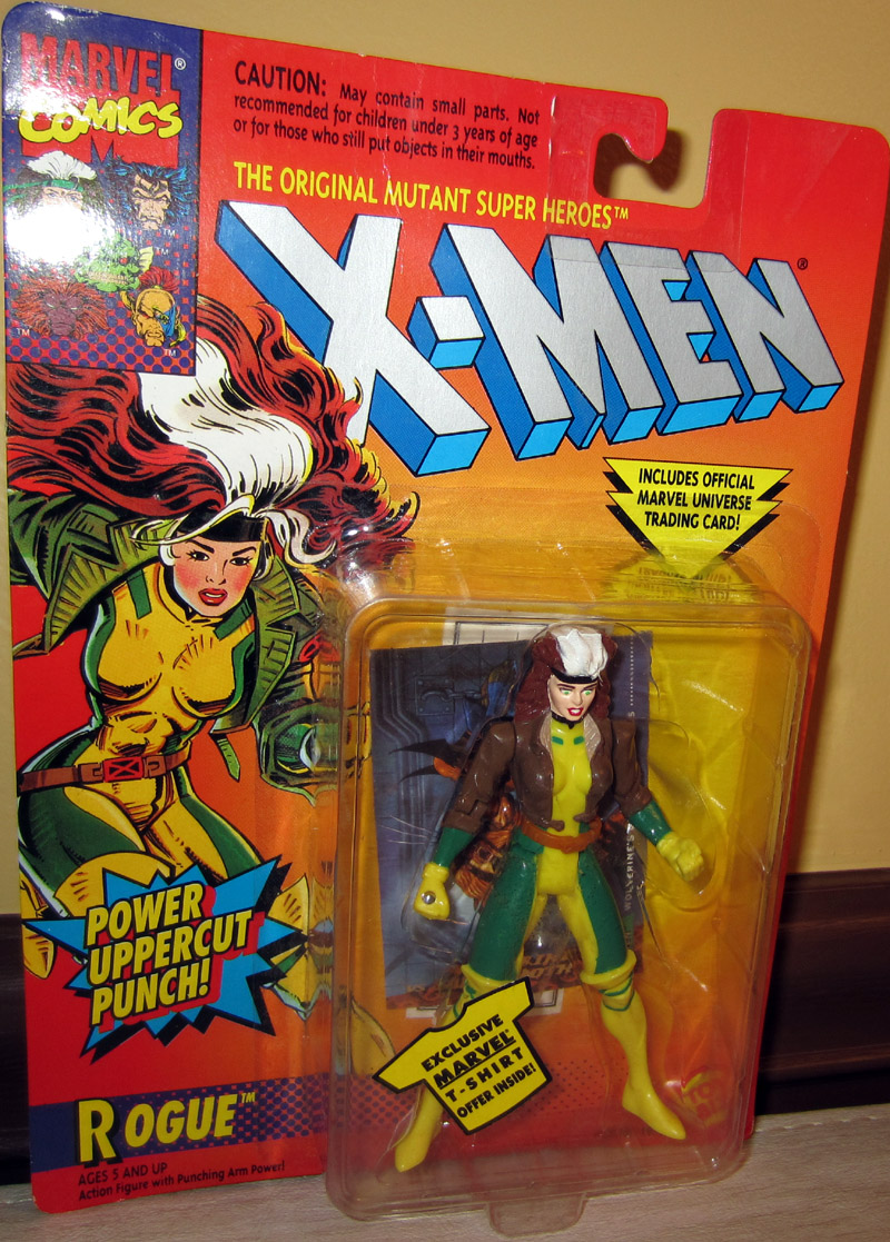 Rogue Figure Power Uppercut Punch X-Men Toy Biz