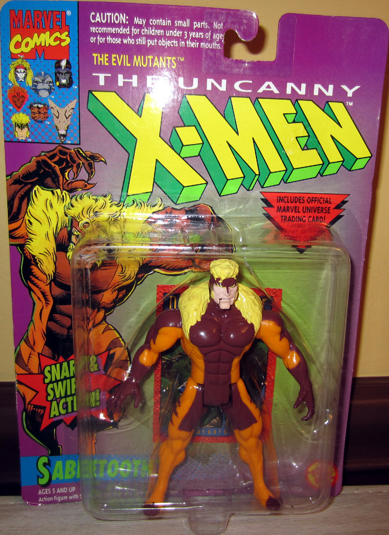 Sabretooth Figure Snarl Swipe Action Figure X-Men Toy Biz