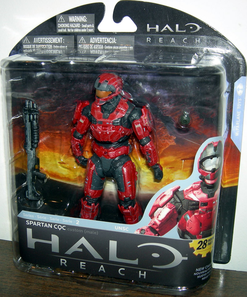 Spartan CQC custom male team red Action Figure McFarlane