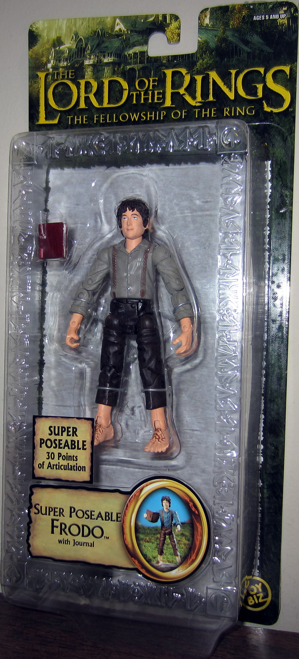 Super Poseable Frodo Figure Journal Trilogy Lord Rings