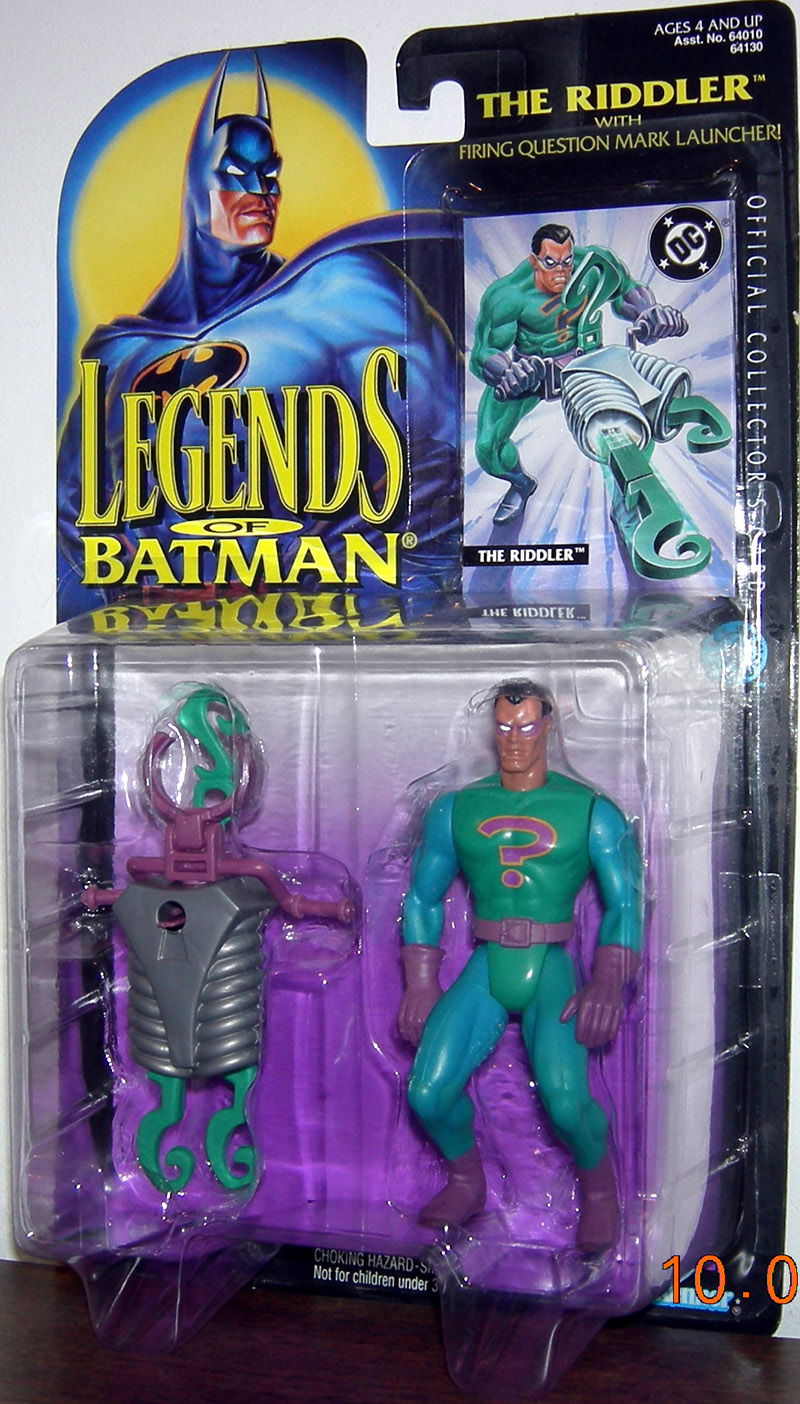 Riddler Legends Figure Firing Question Mark Launcher Batman Kenner