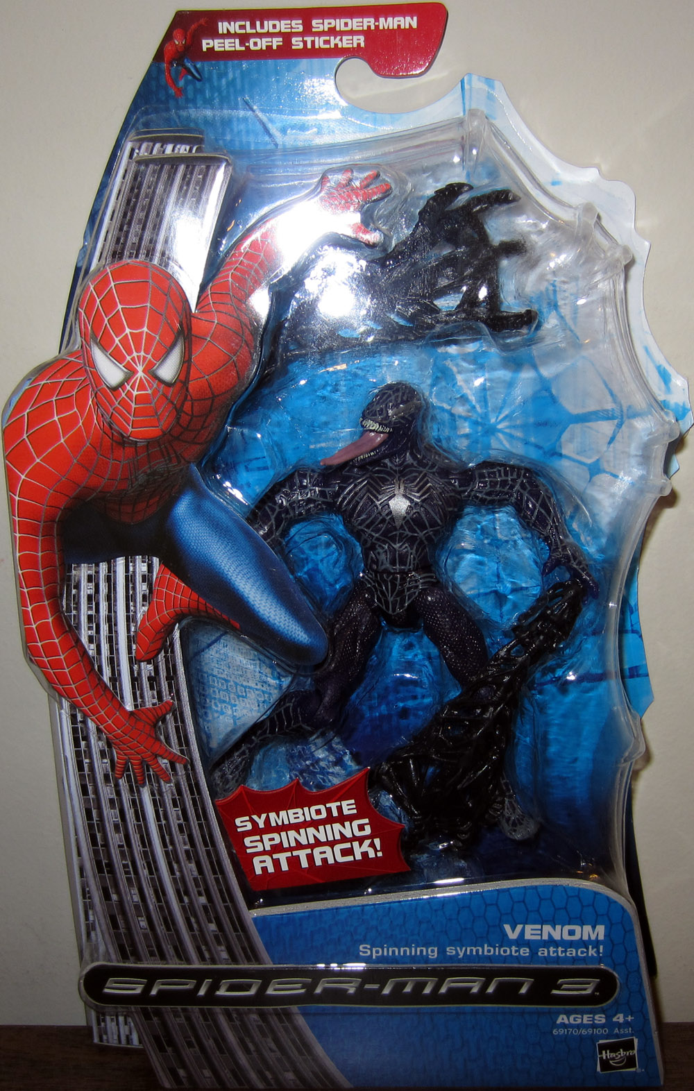 Venom Spinning Symbiote Attack Figure Spider-Man