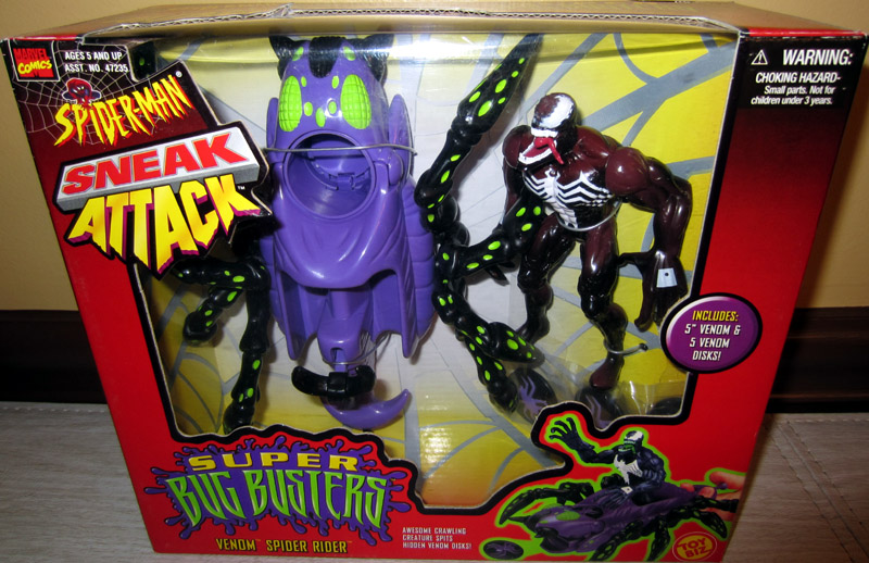 Venom Spider Rider Super Bug Busters Spider-Man action figure