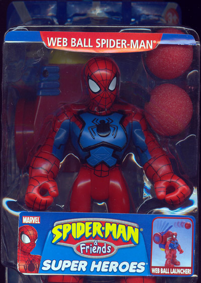 Web Ball Spider-Man Friends Super Heroes Launcher action figure