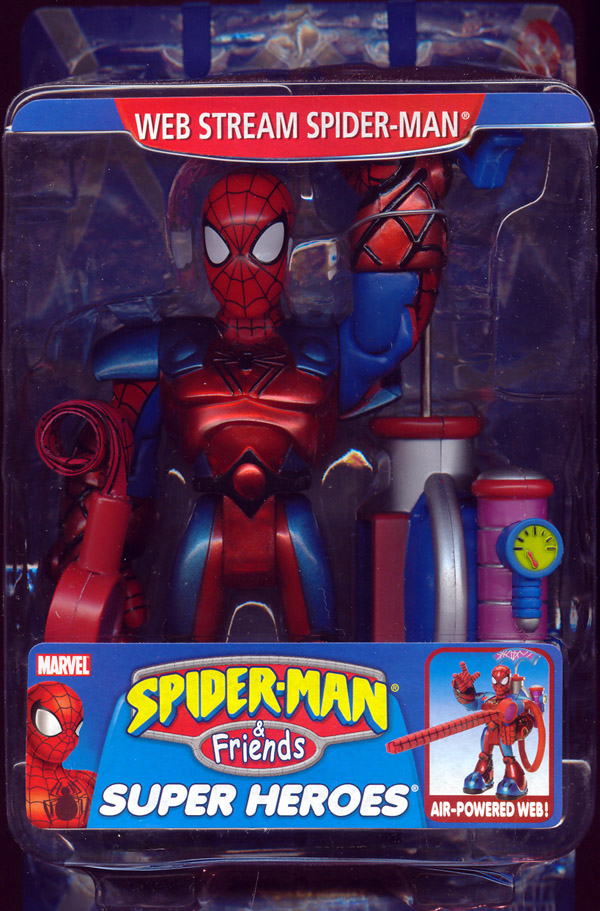 Web Stream Spider-Man Friends Super Heroes Air-Powered Web figure