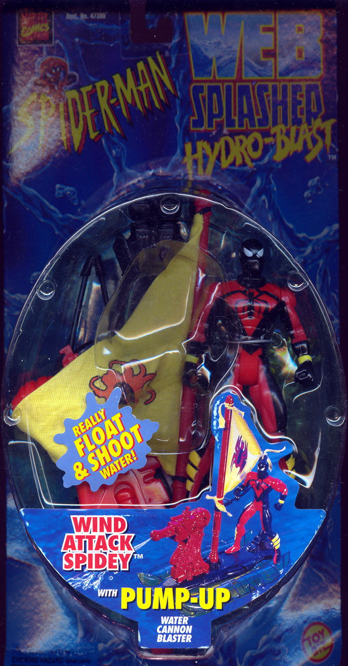 Wind Attack Spidey Web Splasher Hydro-Blast action figure