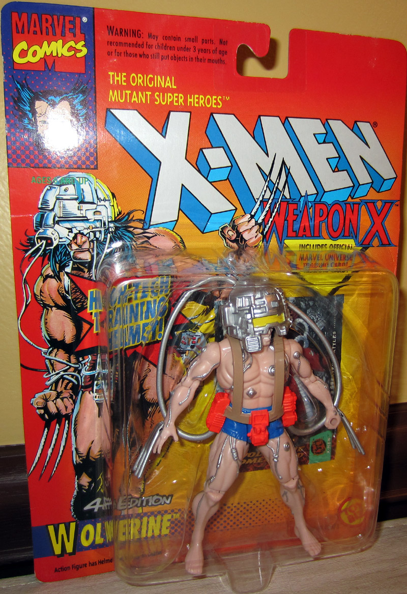 Wolverine 4th Edition Action Figure Weapon X X-Men Silver Cables